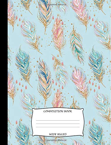 Composition Book Wide Ruled: Cute Boho Design - Wide Ruled Composition ...