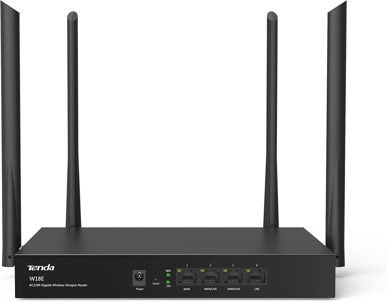 Tenda W18E AC1200 Gigabit Enterprise Wireless Router, 300 Square Meters ...