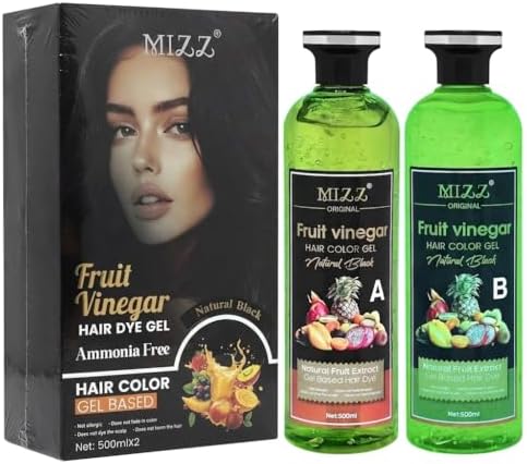 Mizz Natural Fruit Vinegar Hair Dye Color for Both Men, Women, Natural ...