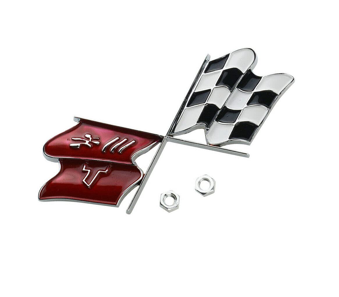 Amazon.com: 1Pc 1968-1972 C3 Corvette Front Nose Hood Emblem Gas Lid ...