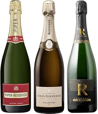 Amazon.co.jp: [Set of 3 Popular Champagne Drinking Comparison] [Piper ...