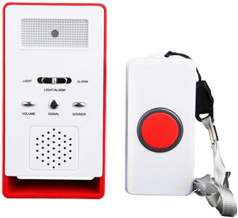ALEENFOON Haus Wireless Mobiler Alarm Notruf Knopf Pflegeruf-Set ...