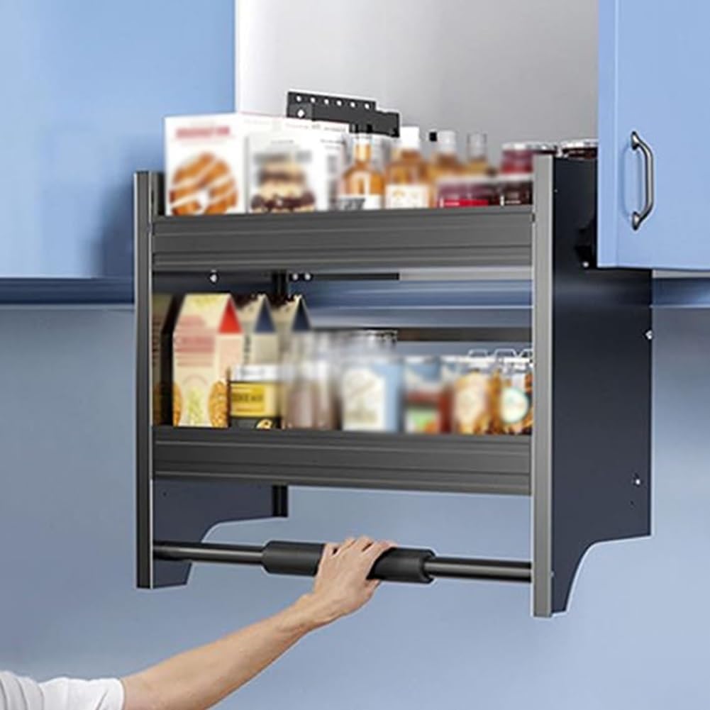 Pull Down Shelf Upper Kitchen Wall Cabinet Storage Organizer,Kitchen ...