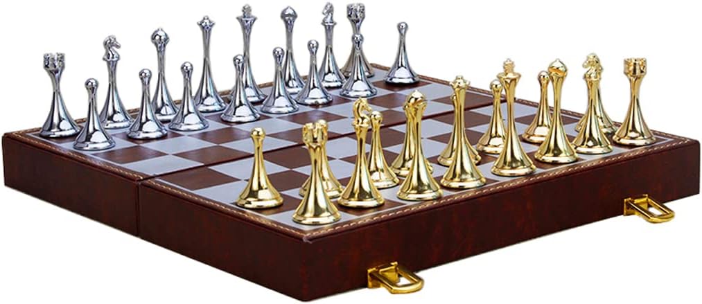 Amazon.com: Chess Set, Magnetic Travel Chess Set, Large Metal Deluxe ...