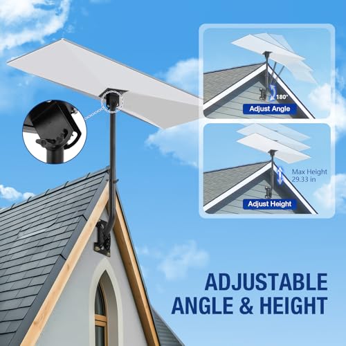 FAHKNS Starlink Gen 3 Mount, Adjustable Wall & Roof Mounting Kit, with ...
