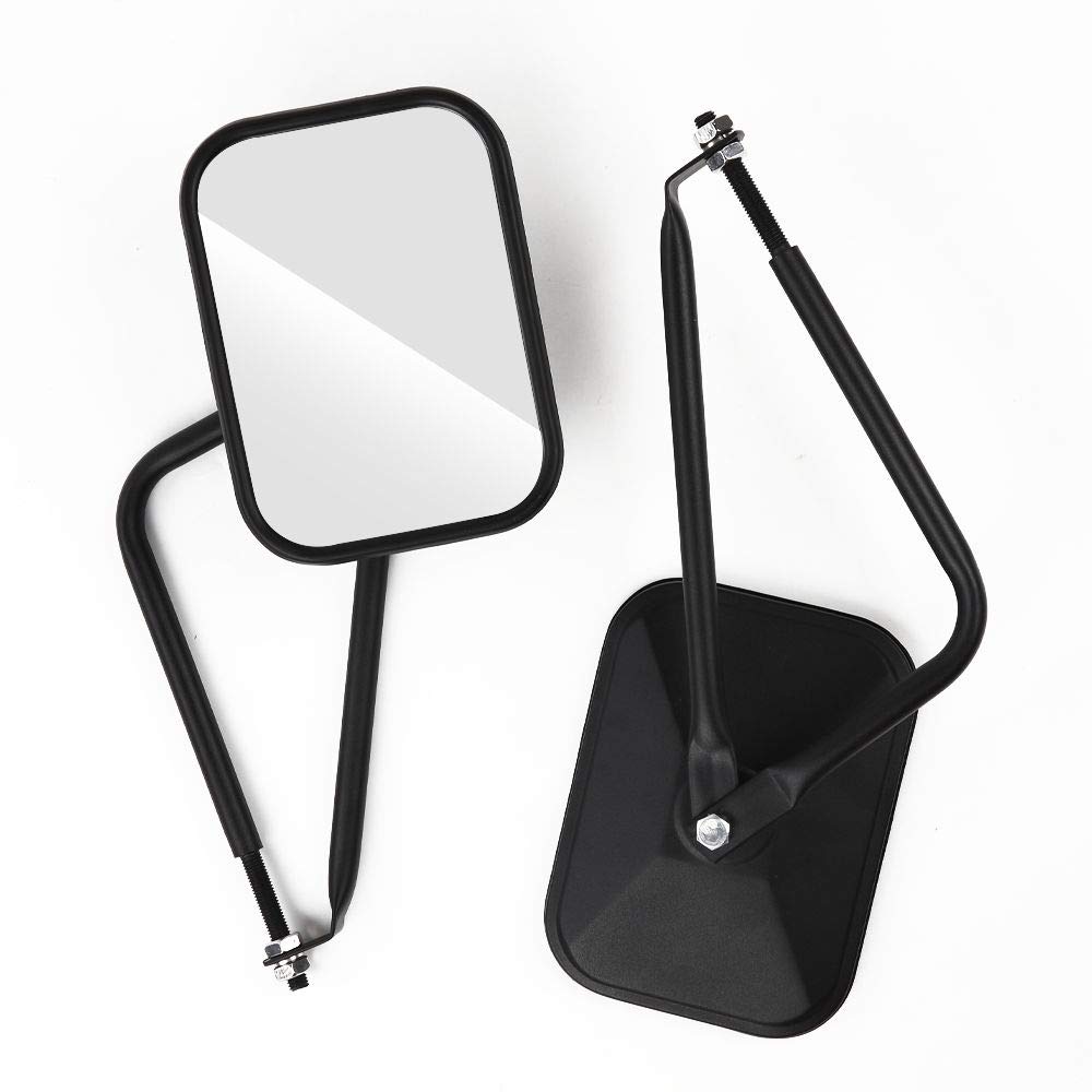 Snapklik.com : JeCar Side Mirrors Square Doorless Rear View Quick ...