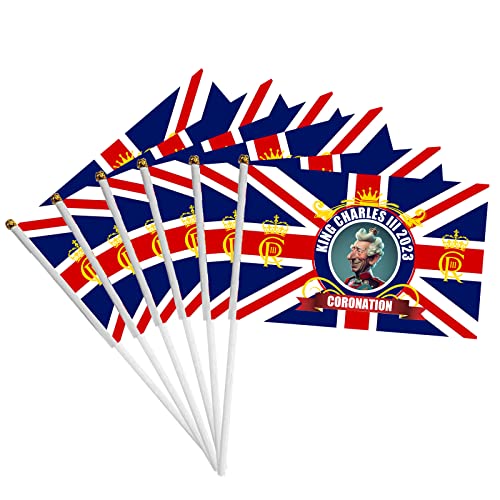 Coronation Decorations,Coronation Flags King Charles,6 PCS Union Jack ...