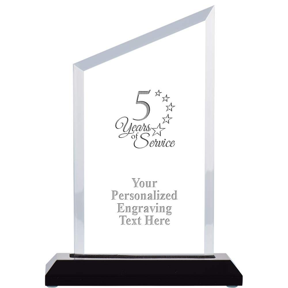Buy 5 Years of Service Award, 6" Re Acrylic Trophy Award Includes Free ...