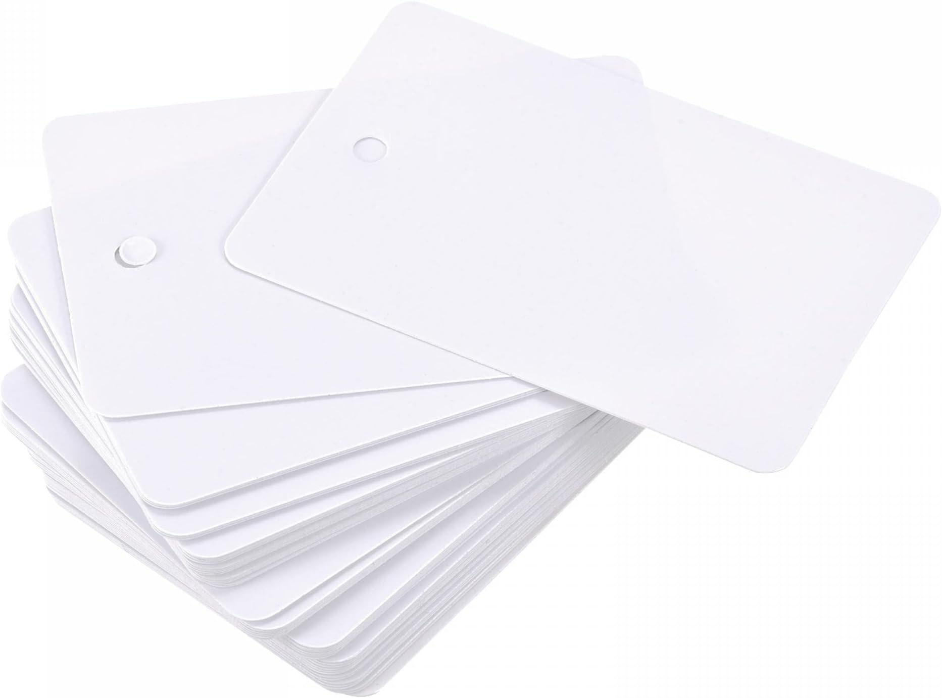 OMG 3X250 LARGE REINFORCED WHITE STRUNG TAGS LUGGAGE LABELS 120 x 60mm ...