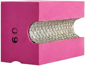 MiJunHD Concave Electroplated Diamond Sanding Block, 60 Grit Curved ...