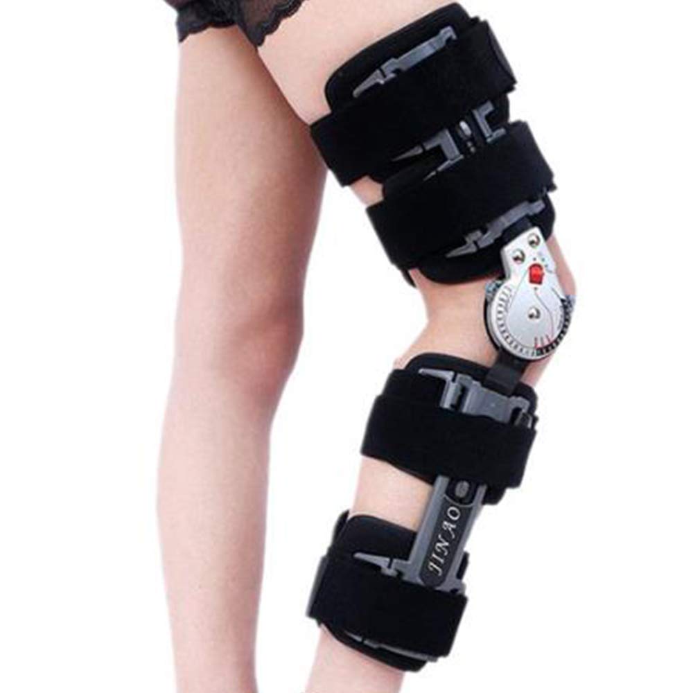 Cjlmn Hinged Knee Support Adjustable Dual Spring Stabiliser Support ...