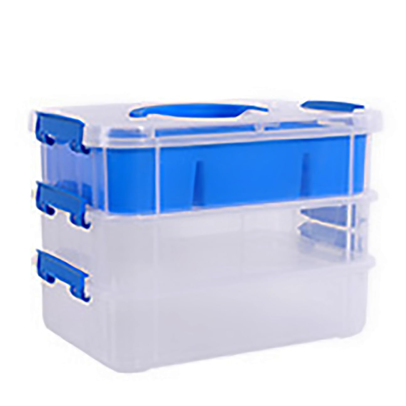 FOREVERIE Stackable Clear 3 Tier Arts & Crafts Plastic Storage ...