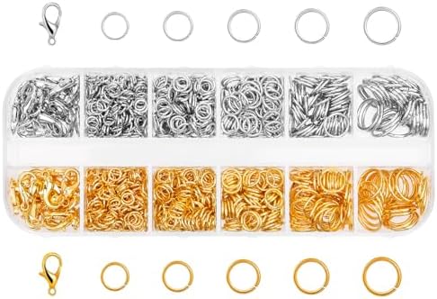 Amazon.com: 1140 PCS Jump Rings for Jewelry Making Supplies, 5 Sizes ...