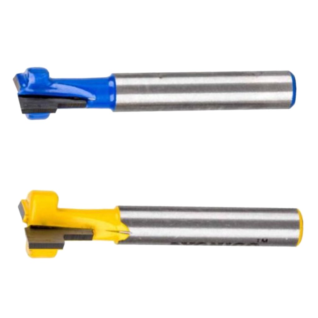 Rare 2Pieces 1/4'' Shank Keyhole T-Slot Woodworking Cutter Router Bit 3 ...