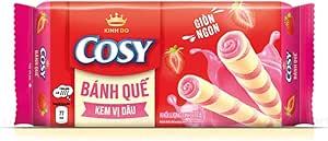 Amazon.co.jp: COSY Roll Wafers, 4.6 oz (117 g) x 3 Pieces (Strawberry ...