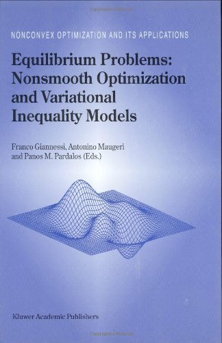 Equilibrium Problems: Nonsmooth Optimization and Variational Inequality Models (Nonconvex ...