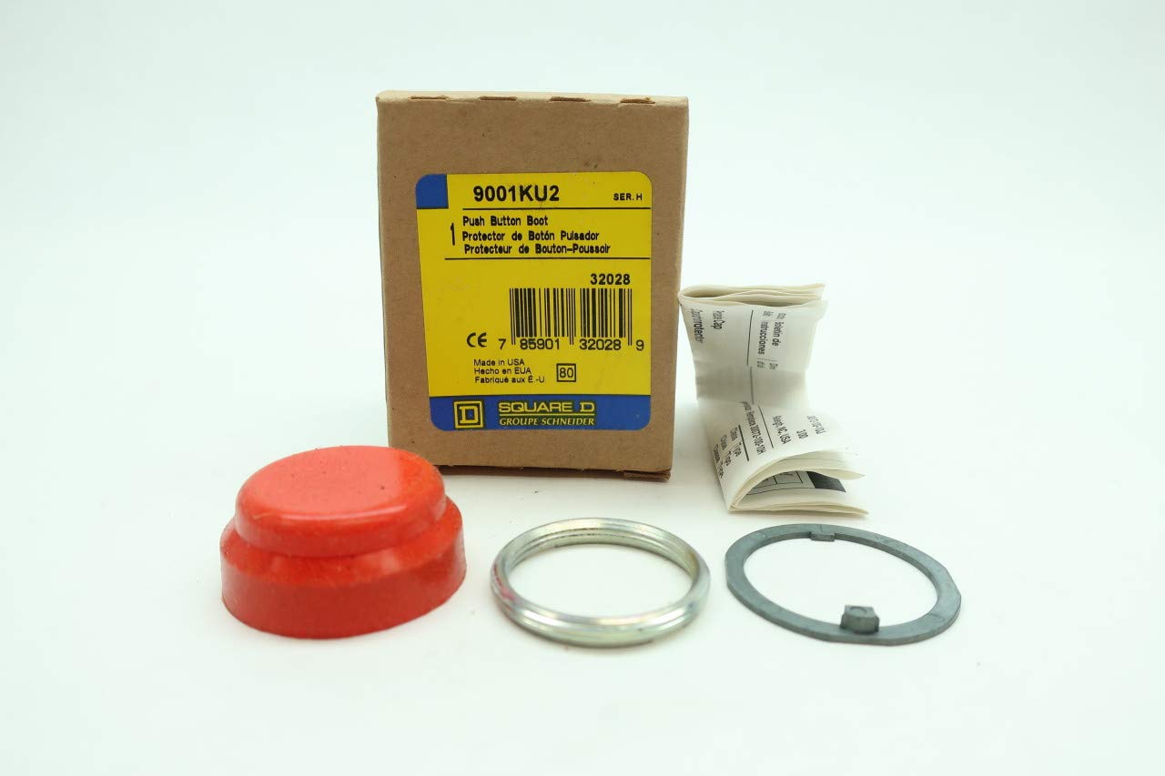 SQUARE D 9001KU2 RED PUSHBUTTON Boot SER H D647013: Amazon.com ...