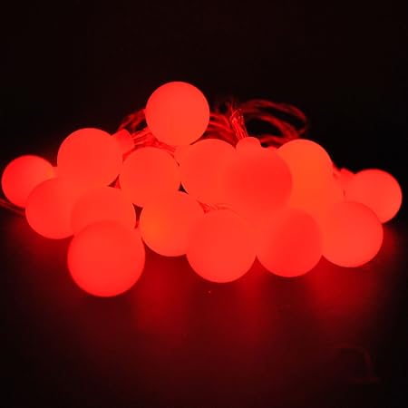 JnDee™ Battery Powered Red Berry Ball Shaped LED Fairy Lights 2M 20LED ...