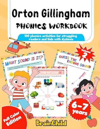 Orton Gillingham Phonics Workbook: 100 phonics activities for ...