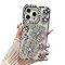 Amazon.com: Compatible with iPhone 13 Pro Max Flower Case,Cute Glitter Bling 3D Diamond Flower ...