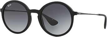 Ray-Ban RB4222 - anteojos de sol redondas, Black Rubber/Grey Gradient ...