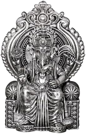 Buy Exotic India Small Superfine Lalbaugcha Raja Ganesha Brass Statue ...