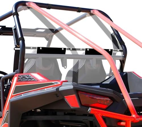 Amazon.com: StarknightMT RZR Rear Window, Clear Windscreen Compatible ...