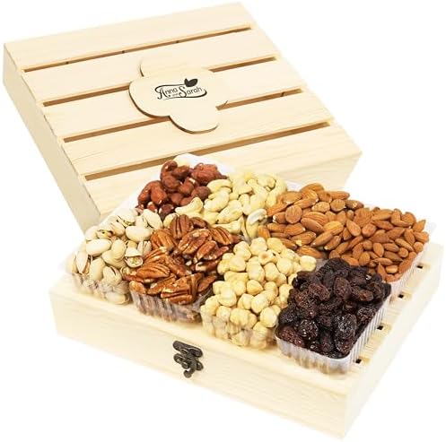 Amazon.com : Anna and Sarah Premium Nuts in Wooden Gift Box Include All ...