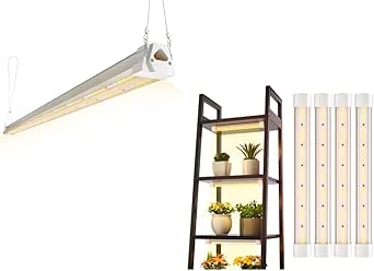 Amazon.com: FREELICHT 5 Pack LED Grow Light, 4FT (4 x 1FT) Grow Lights for Indoor Plants ...