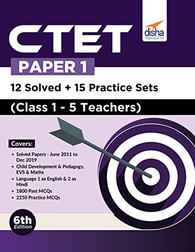 CTET Paper 1 - 12 Solved + 15 Practice Sets (Class 1 - 5 Teachers) 6th ...