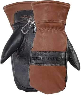 Amazon.com: Wells Lamont Industrial HydraHyde Leather Winter Mittens ...