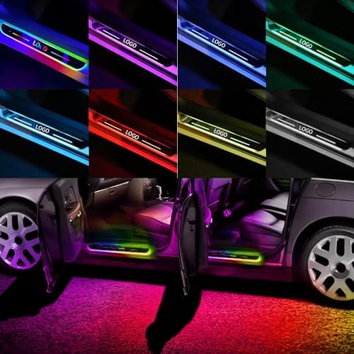 Amazon.com: ROIPXM Led Door Sills for Car Door Lights with Custom Text ...