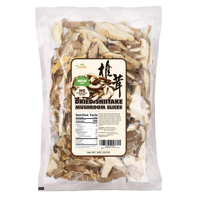 Amazon.com: Apexy Dried Shiitake Mushroom Slice, 8 oz., Soft Texture ...