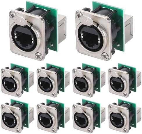 Amazon.com: PENGLIN 5PCS Ethercon Rj45 Chassis Socket,D-NE8FDP RJ45 ...
