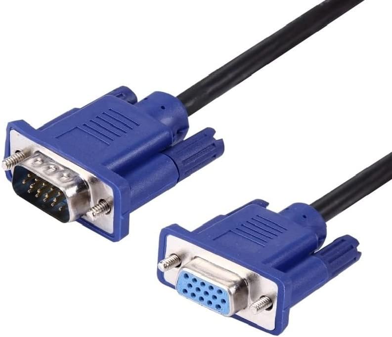 1m Vga Male Monitor Cable 15 Pin Svga Lead Pc Lcd Tft Tv Projector ...