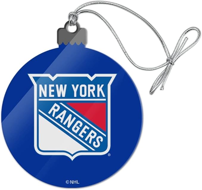 Amazon.com: GRAPHICS & MORE New York Rangers Logo Acrylic Christmas ...