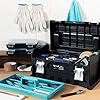 Navaris Tool Box 20 Inch - 51 cm Plastic Toolbox Case with 2 Removable ...