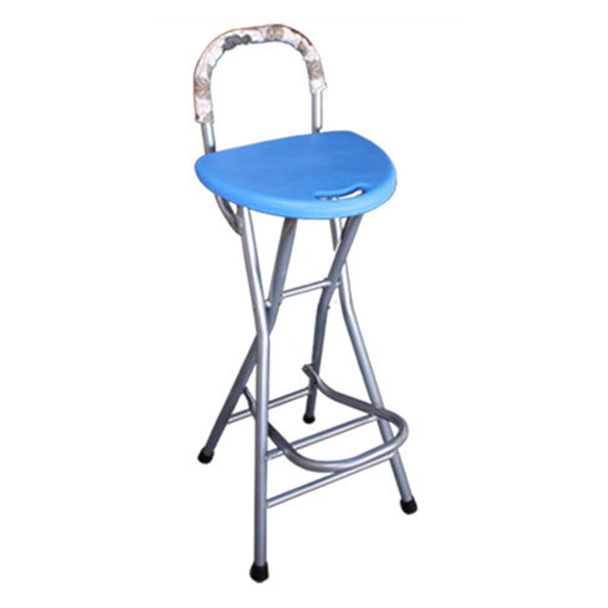 Amazon.com: XIZUNRU Folding Bar Stool with Backrest,Counter Height ...