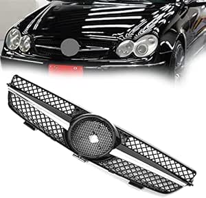 Amazon.com: DSMBKS Car Front Bumper Grille Racing Grills For M-ercedes ...