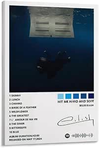 Amazon.com: Singer Poster Music Album Cover Poster Room Wall Art Canvas ...