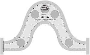 Amazon.com: Creative Grids Machine Quilting Tool - Squiggy - CGRQTA4