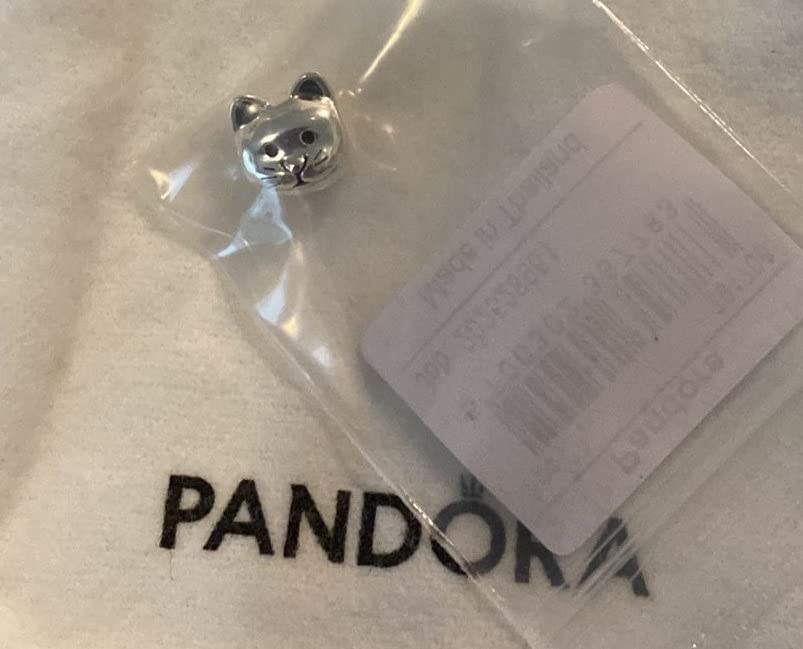 Amazon.com: Pandora Jewelry Curious Cat Sterling Silver Charm: Clothing ...