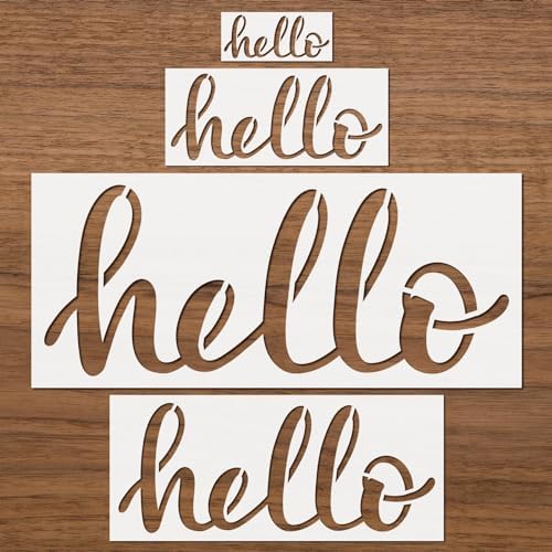 Amazon.com : 6 Pieces Welcome Stencils for Painting on Wood, Family ...
