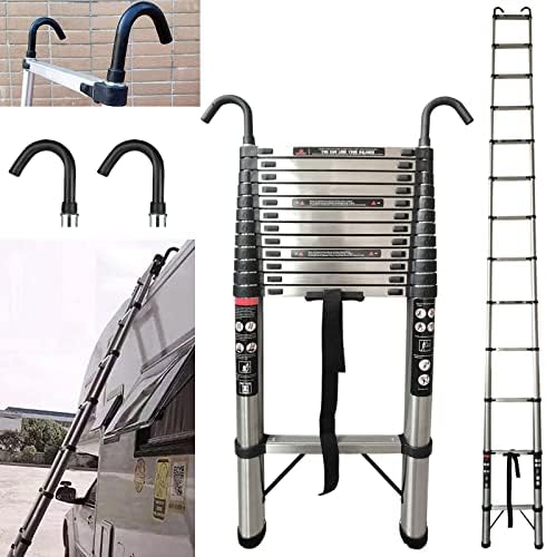 16.5FT Ladders Extendable Telescopic Ladder 5M, Stainless Steel ...