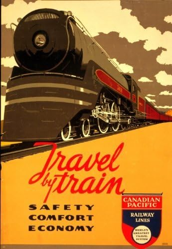 Amazon.com: 1940 Vintage Travel Railroad poster Canadian Pacific ...