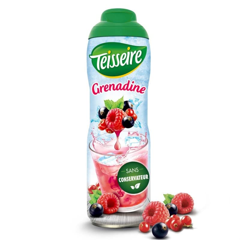 TEISSEIRE - Grenadine Syrup 60 cl - Pack of 4 : Amazon.co.uk: Grocery