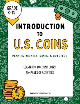 Introduction To U.S. Coins, Counting Coins Workbook, Workbooks for ...