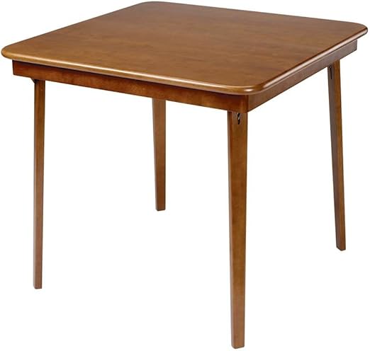 Amazon.com: Wood Folding Card Table in Warm Fruitwood Finish : Home ...