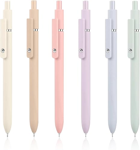 Amazon.com: konket 6pcs Retractable Gel Pens，Smooth Writing Black Ink ...