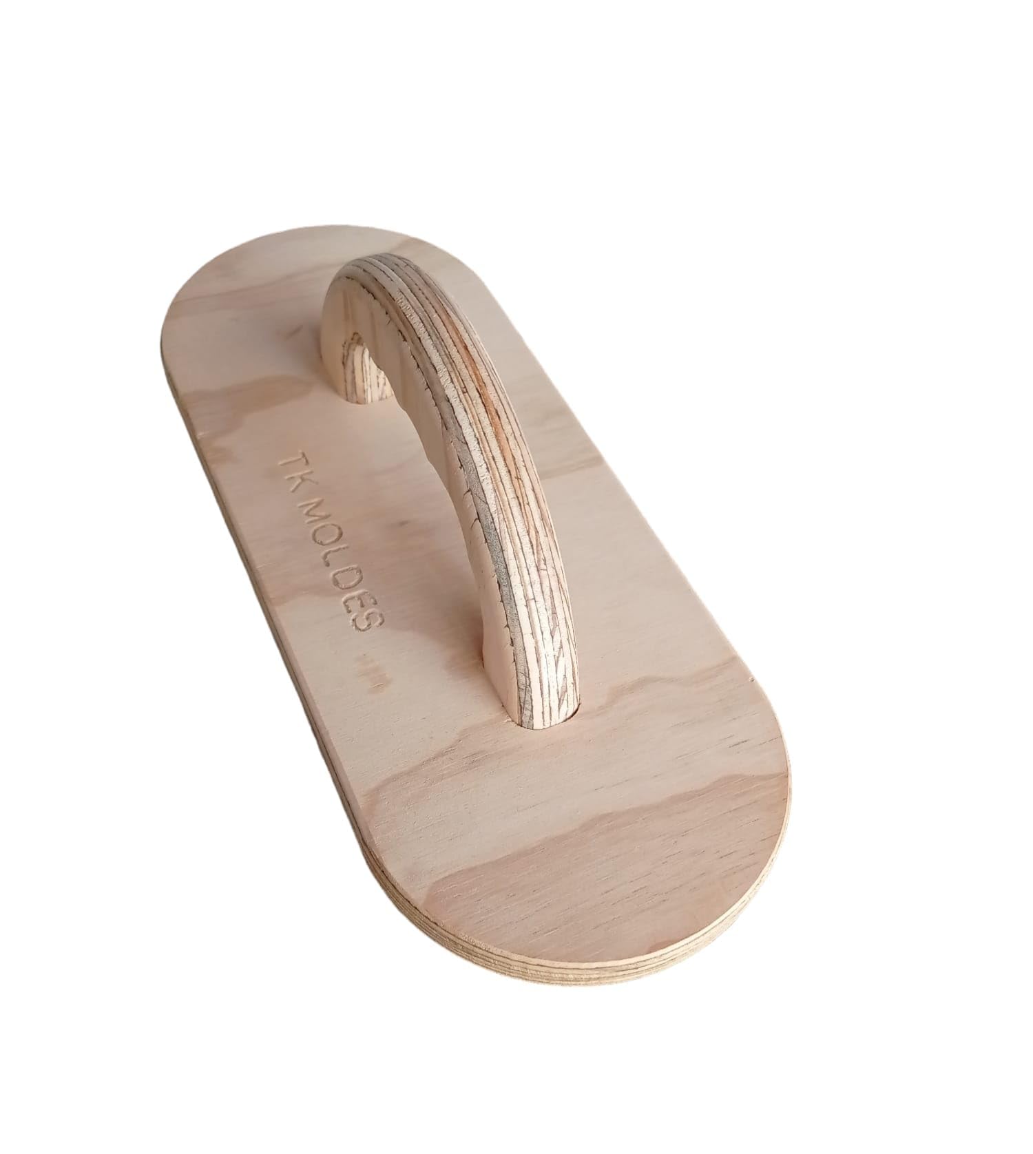 TUKI TUKI TKMoldes Soft Grip Round Wooden Trowel Smoothing Trowel Mason Trowel Concrete Trowel ...